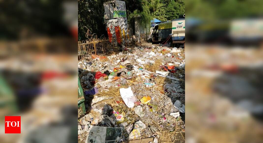 Garbage to wish people Happy Diwali - Times of India