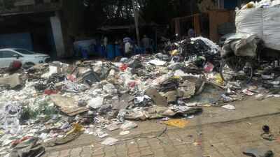 Garbage piling up - Times of India