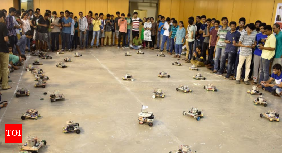 IIT-Madras students make a 'clean sweep' with 45 robots, set records ...