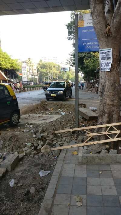 debris not cleared after work - Times of India