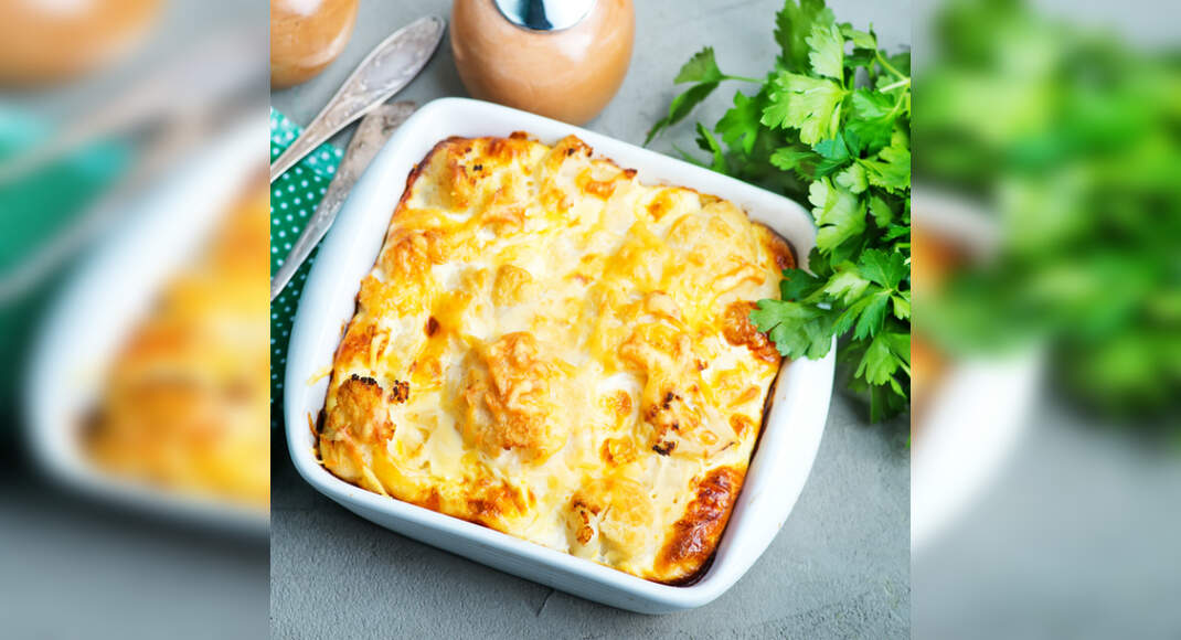 Cheesy Gratin Recipe: How to Make Cheesy Gratin Recipe | Homemade ...