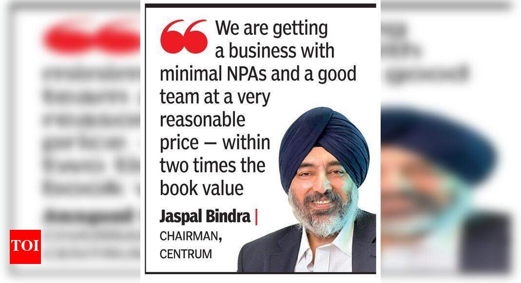 Centrum Cap acquiresFirstRand’s microfin biz - Times of India