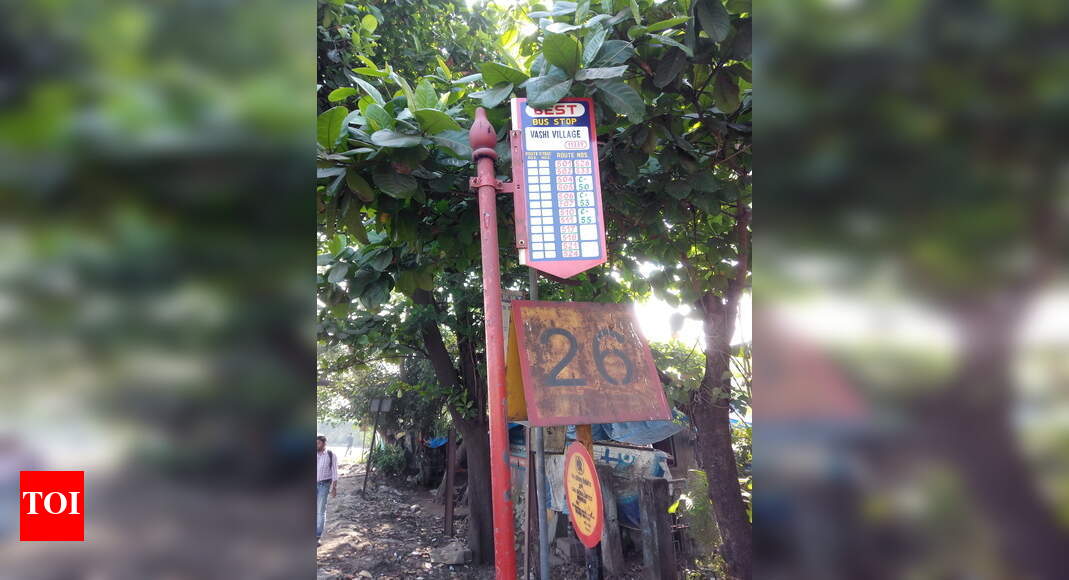 No bus Shed at Vashi bus stop Navi Mumbai - Times of India