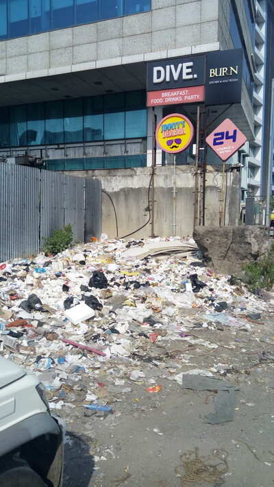 Garbage corner at BKC ,near Trade Centre - Times of India