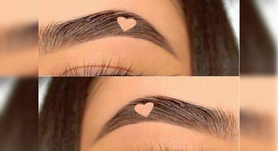 Heart brows: Would you'll dare to work this latest brow trend ...
