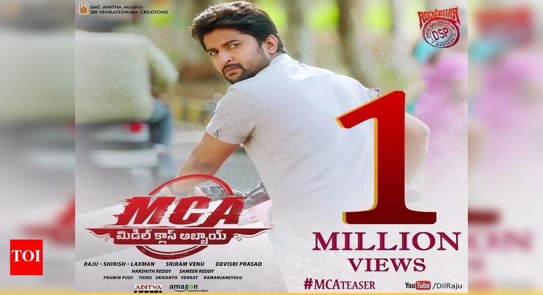 'Middle Class Abbayi's' teaser clocks 1 million views! | Telugu Movie ...