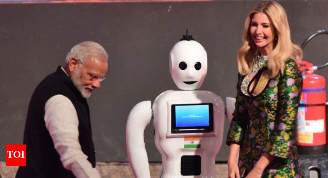 Mitra robot: Made in India robot ‘Mitra’ becomes Modi’s friend ...