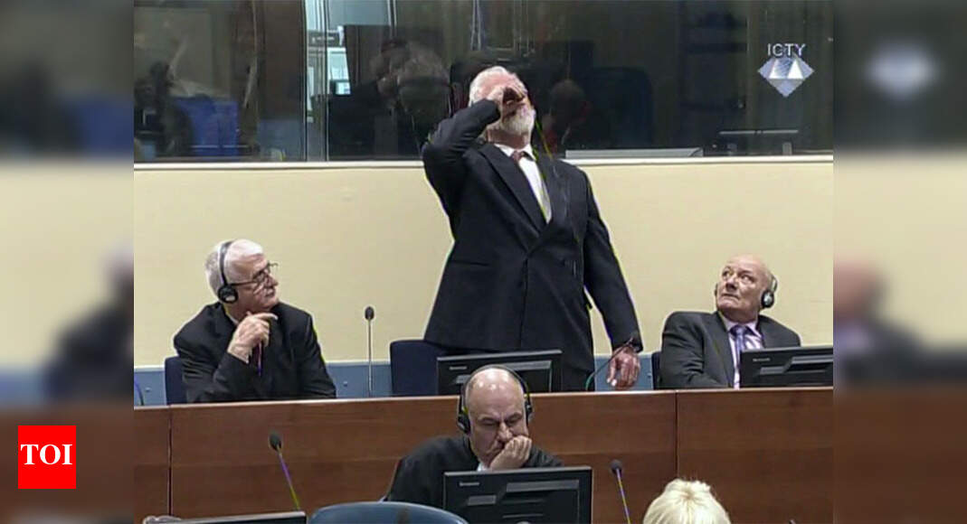 Slobodan Praljak: Bosnian Croat general dies after drinking poison in ... Slobodan Praljak: Bosnian Croat general dies after drinking poison in ...