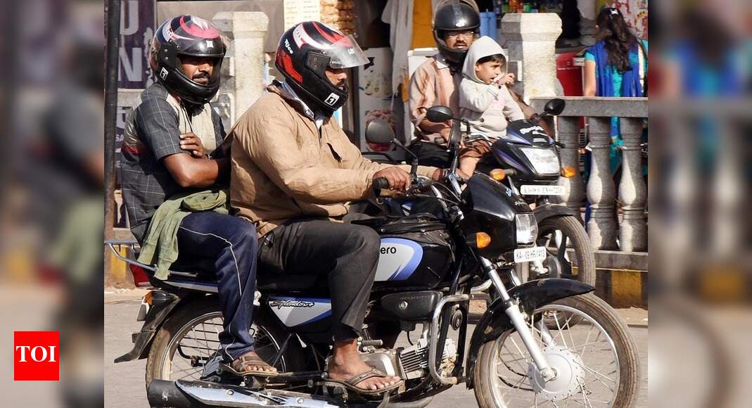 Riding without helmet top-most traffic offense, traffic police ignorant ...