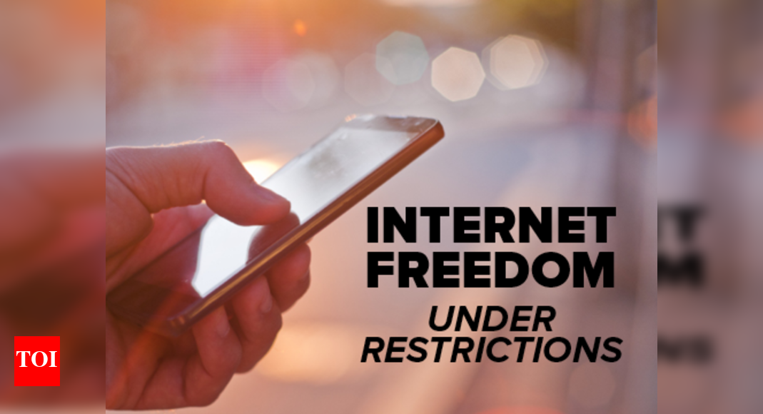 Infographic: Freedom on the internet restricted worldwide - Times of India