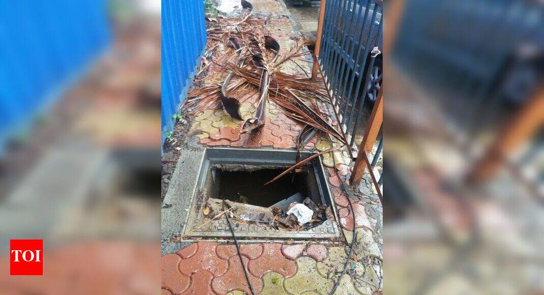 manhole open - Times of India