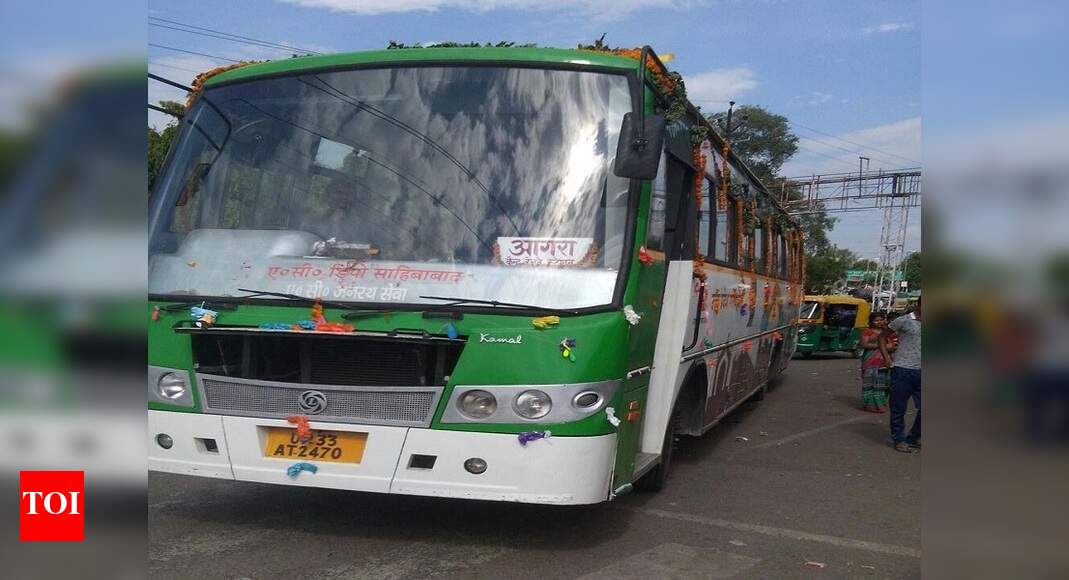 Janrath AC bus service to Jaipur flagged off | Lucknow News - Times of ...