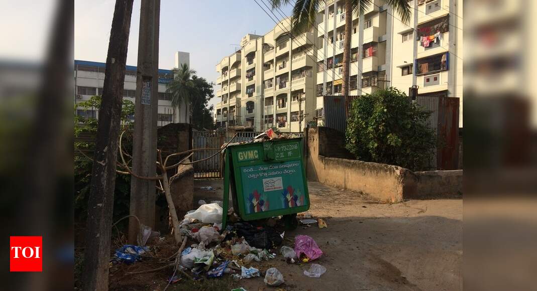 Overflowing Dustbin - Times of India