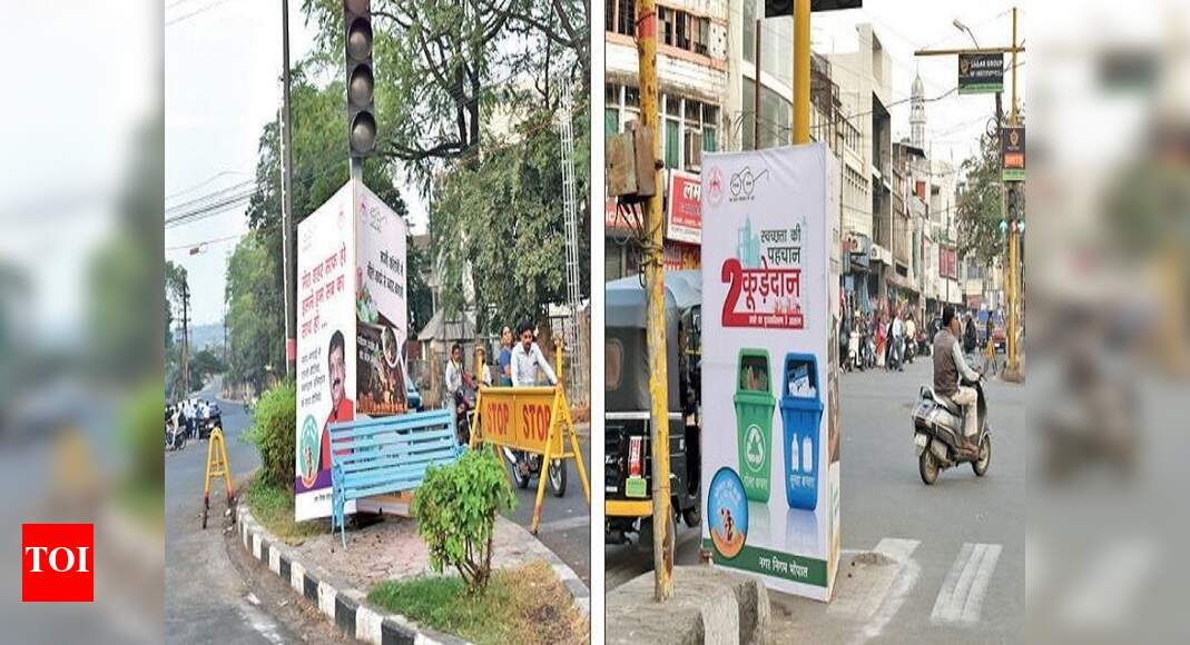 A hoarding trap for traffic | Bhopal News - Times of India
