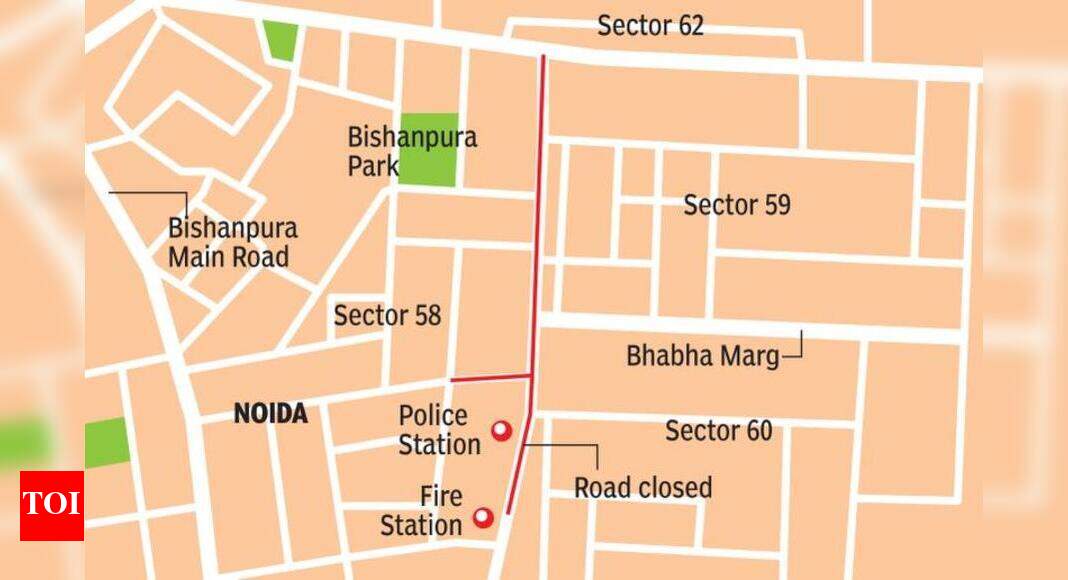 CSE cut-Sector 58 fire station road to be shut from today | Noida News ...