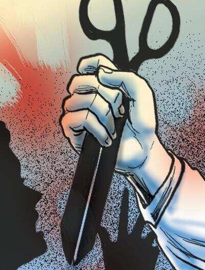 Barbers stab man with scissors | Rajkot News - Times of India
