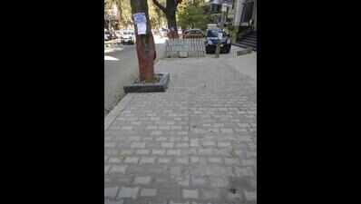 Mind your path on CMH Road | Bengaluru News - Times of India