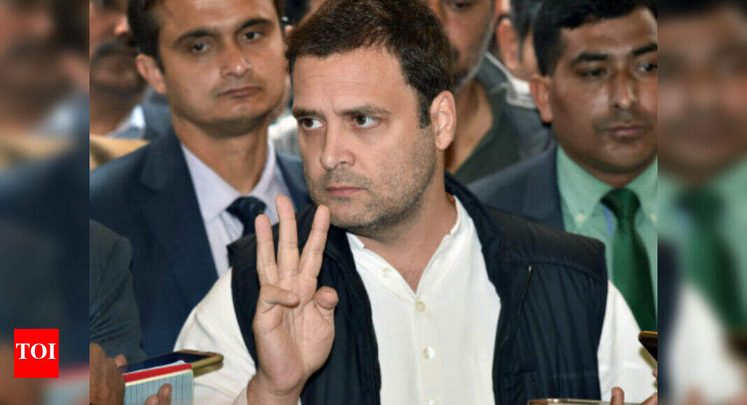 Congress: Rahul to chair his 1st CWC meeting as Congress chief tomorrow ...