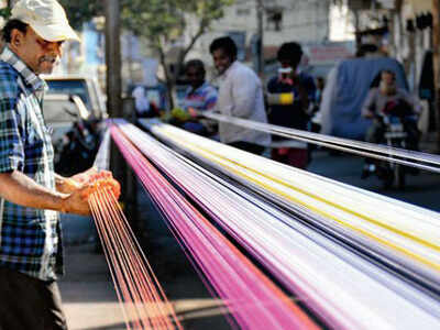 Plastic Chinese manja cuts profits of traditional makers | Hyderabad ...