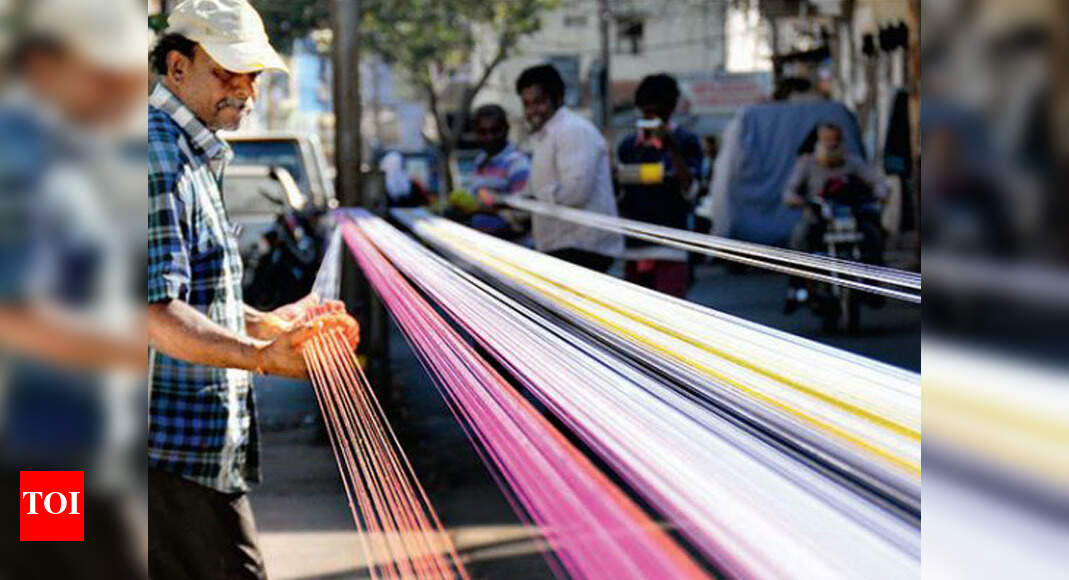 Plastic Chinese manja cuts profits of traditional makers | Hyderabad ...