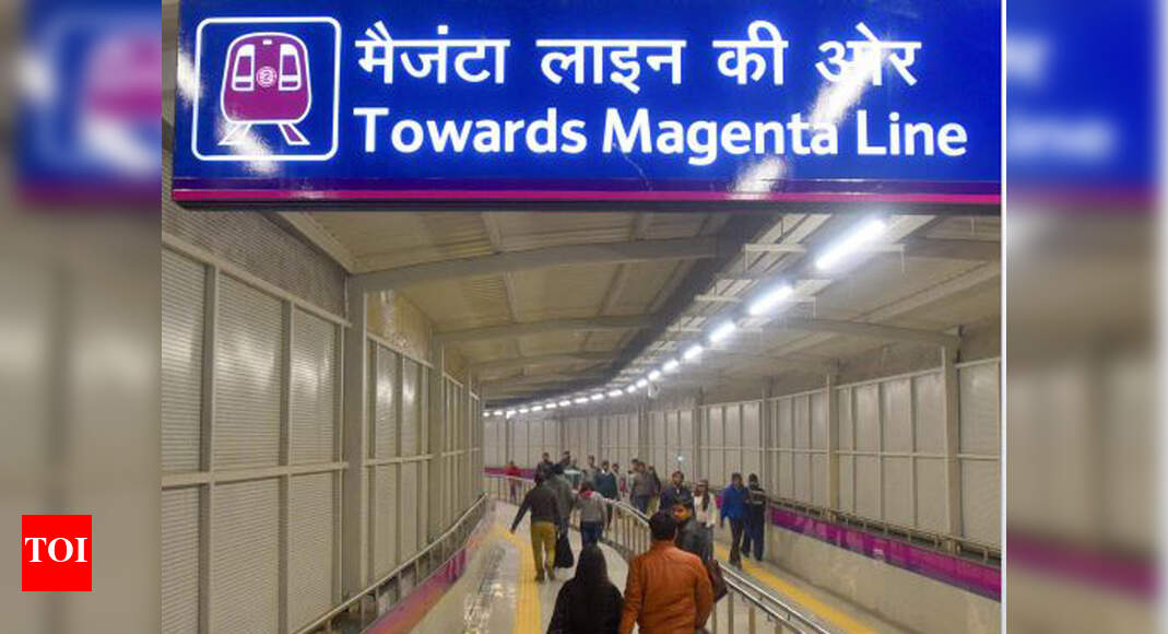 Magenta line Metro: From south Delhi, Noida is now just a 19-minutes ...