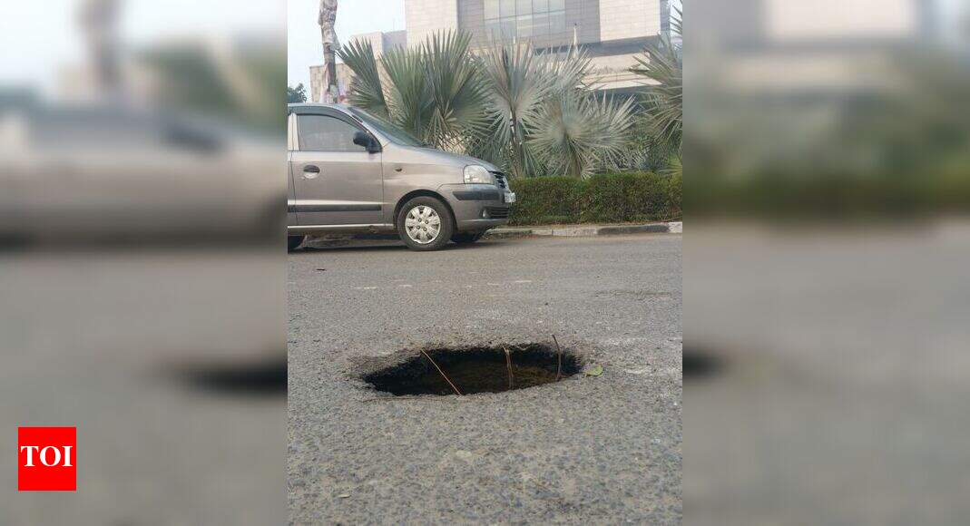 Sewer manhole open - Times of India