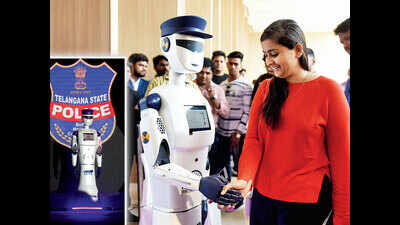 Meet Hyderabad’s very own robocop! | Hyderabad News - The Times of India