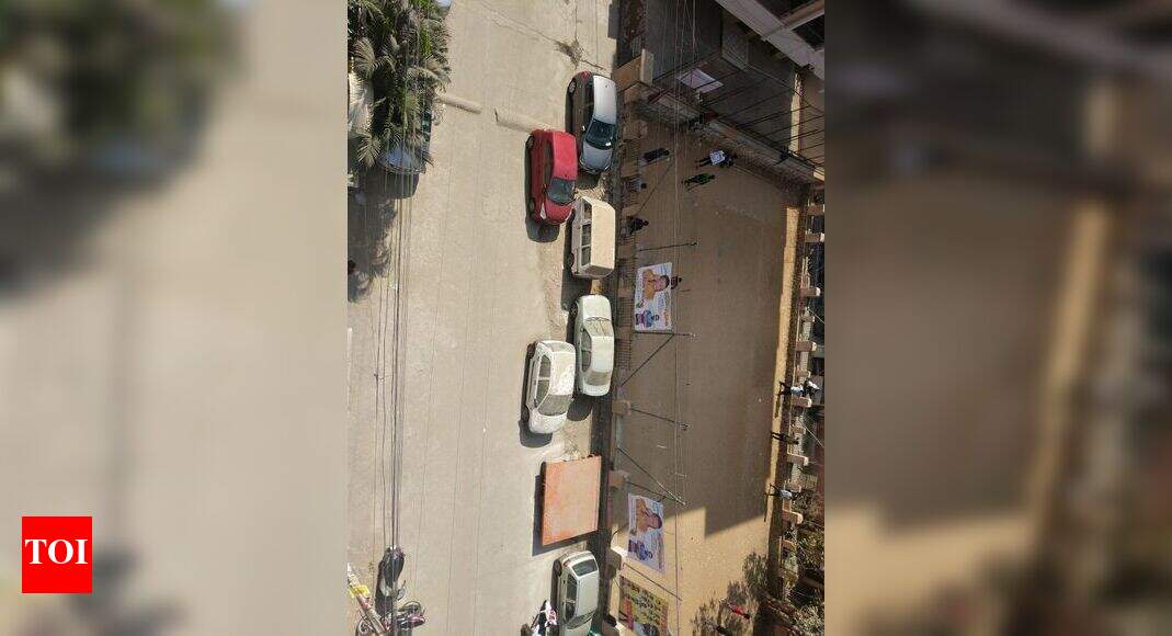 Road encroachment in Yousufgud. - Times of India