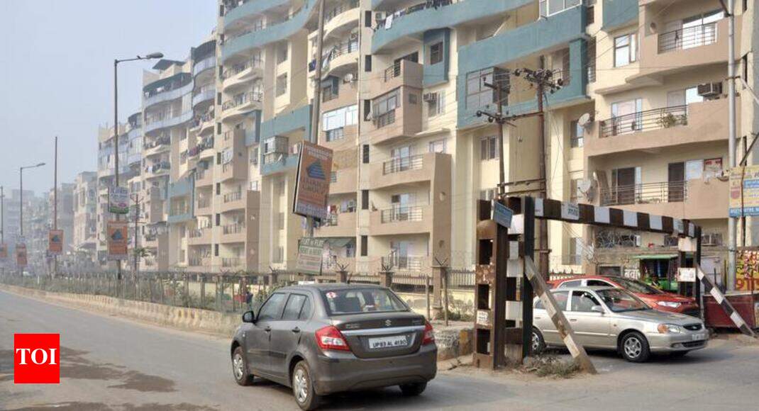Villagers block installation of height barrier in Indirapuram ...