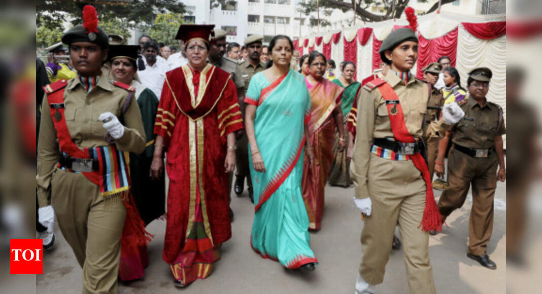  No Capitation Fee Should Be The Norm Nirmala Sitharaman Times Of India