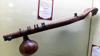 Sangam era musical instruments on display at Government Museum in ...