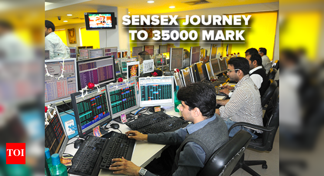 Infographic: Another milestone for Sensex, crosses 35,000 - Times of India