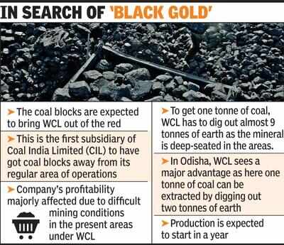 WCL gets 4 coal blocks in Odisha’s Ib valley | Nagpur News - Times of India