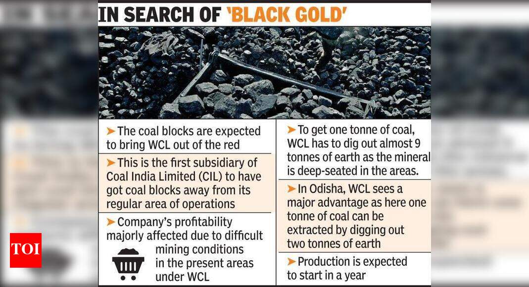 WCL gets 4 coal blocks in Odisha’s Ib valley | Nagpur News - Times of India