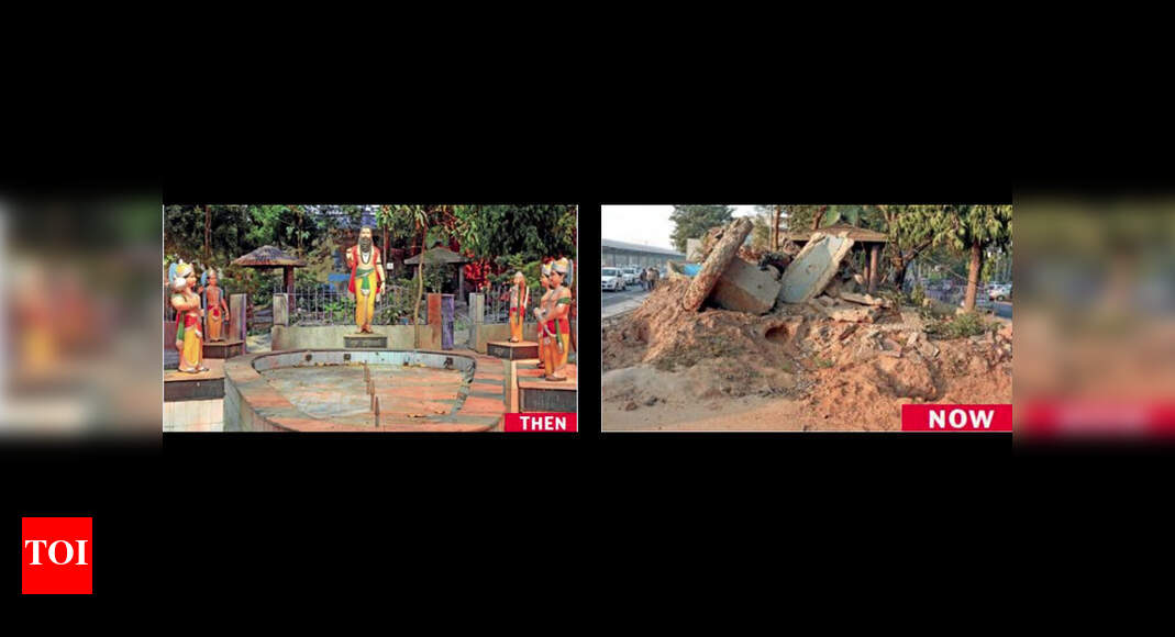 ‘Guru’ gone! Drona statue missing from Gurugram | Gurgaon News - The ...