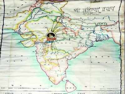 Holkar era map found in Gopal Mandir | Indore News - Times of India