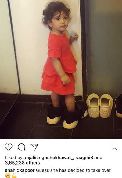 Baby Misha gears up to fill in the large shoes of Daddy Shahid - Times ...