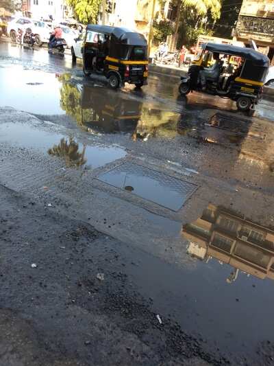 Unpropitious condition of roads - Times of India