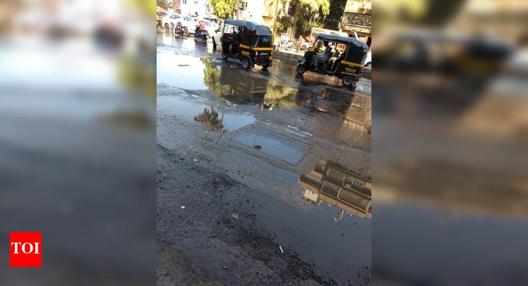 Unpropitious condition of roads - Times of India