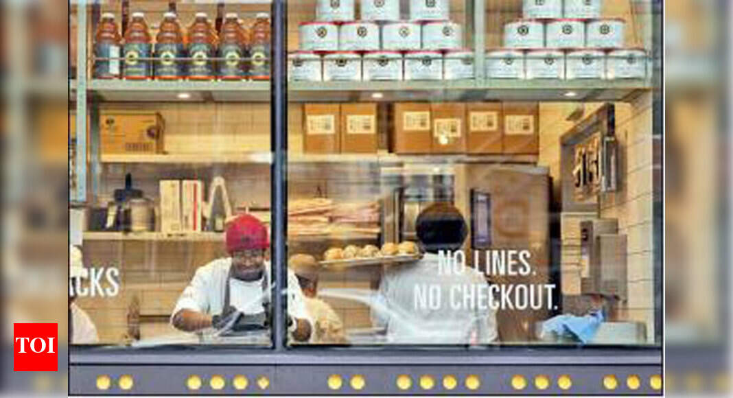 This store has no cashiers, no lines - Times of India