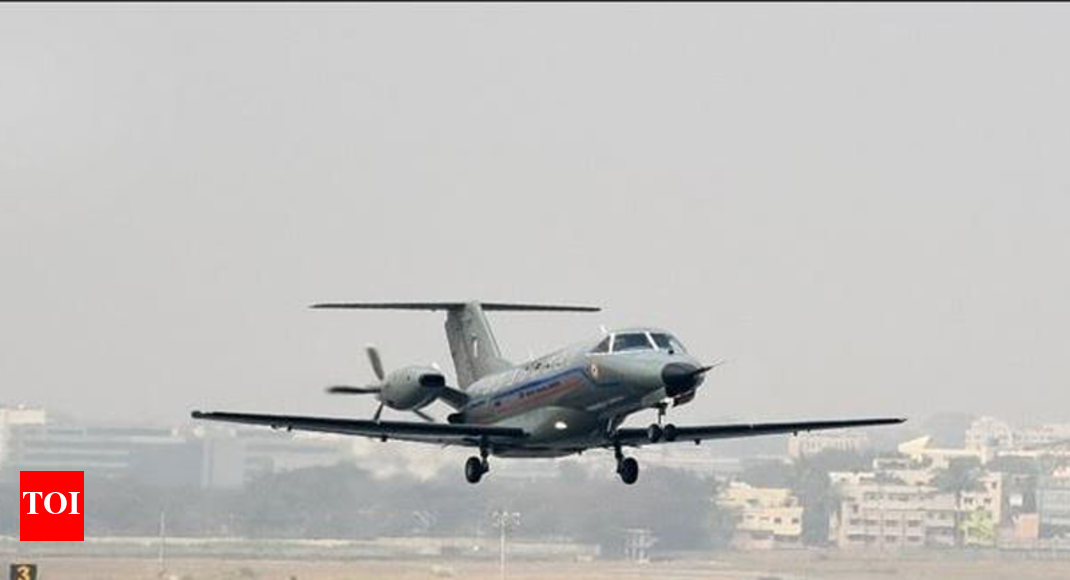 Saras: New upgraded 14-seater Saras aircraft completes first successful ...