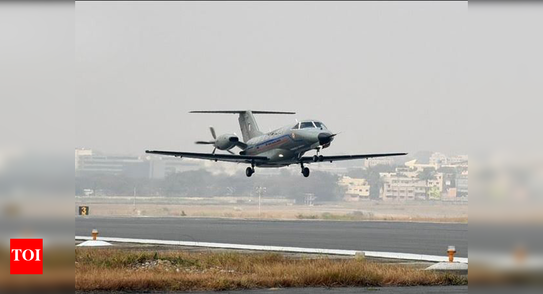 Saras: New upgraded 14-seater Saras aircraft completes first successful ...
