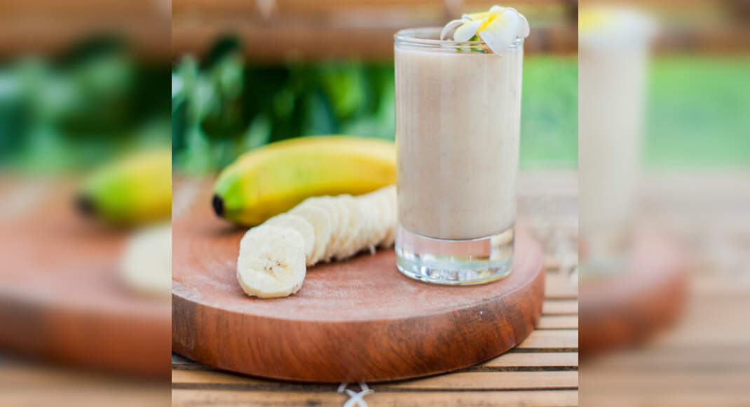 Banana Milkshake with Kakvi Recipe: How to Make Banana Milkshake with ...