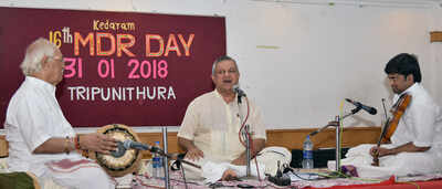 A special mridangam for the very special MD Ramanathan! | Kochi News ...