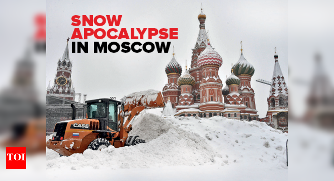 Infographic: Moscow experiences blizzard of the century - Times of India