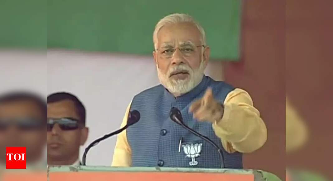 modi rally in karnataka - Times of India