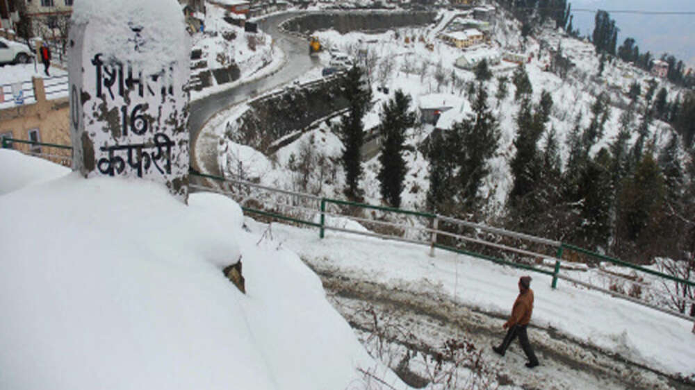11 stunning photos: Snowfall in Himachal Pradesh | The Times of India