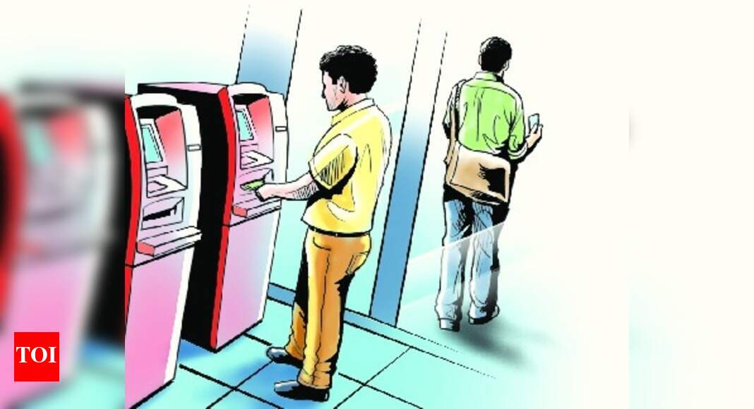 ATM: Man tries to break open ATM machine | Coimbatore News - Times of India