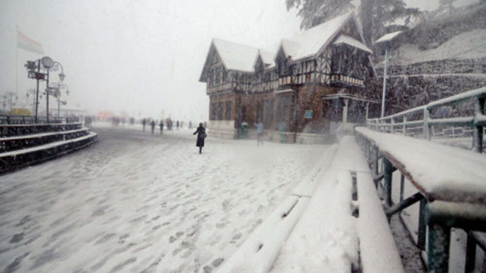 11 stunning photos: Snowfall in Himachal Pradesh | The Times of India