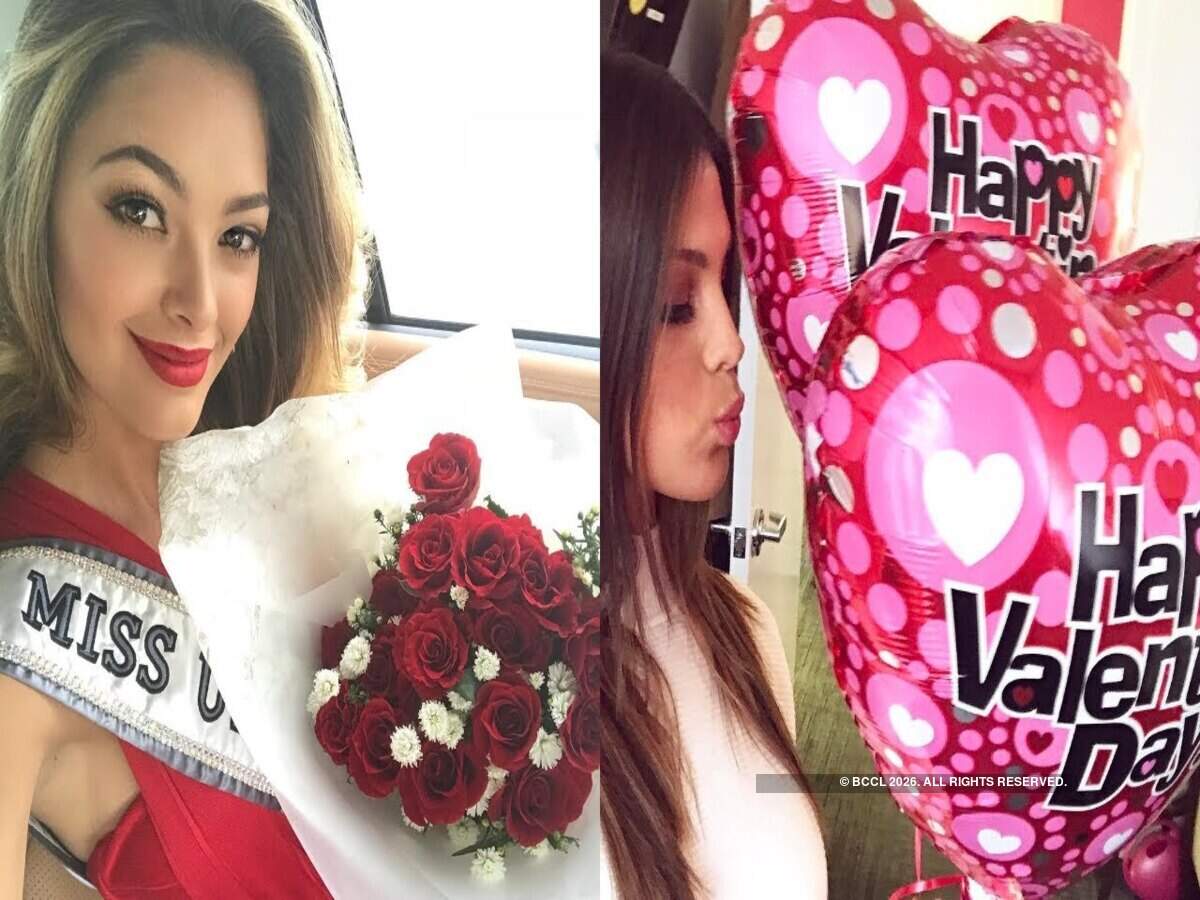 This is how beauty queens celebrated their Valentine's Day